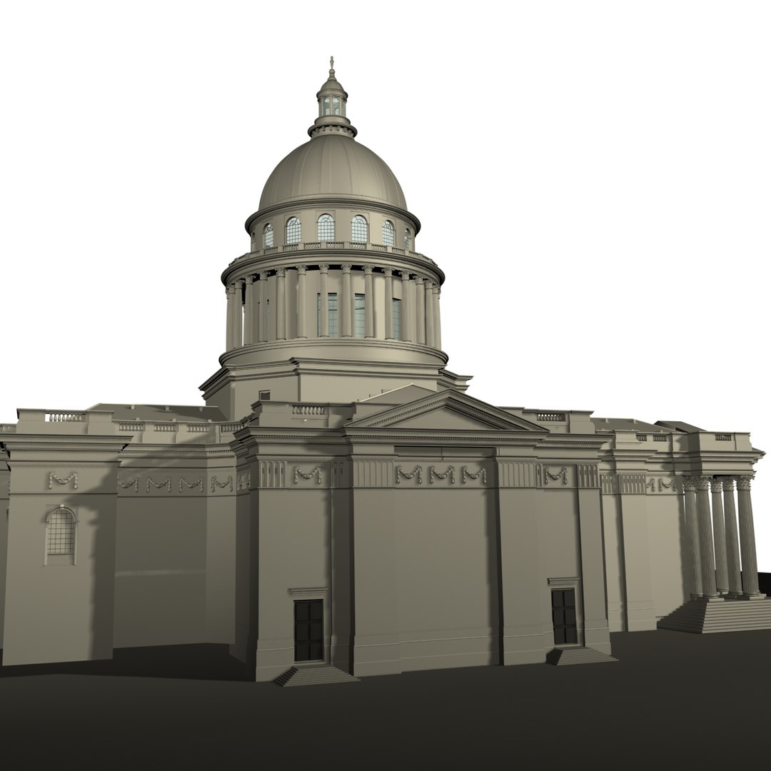 3d model pantheon paris