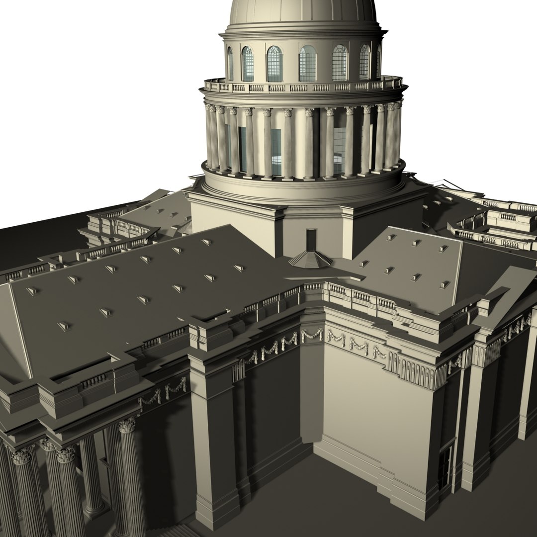 3d model pantheon paris