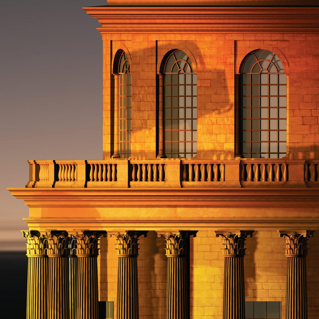 3d model pantheon paris