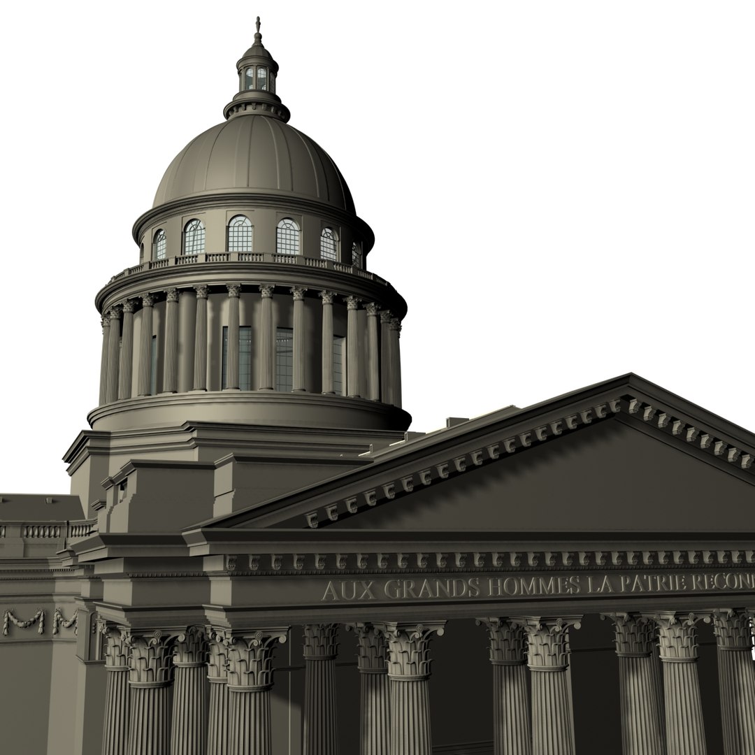 3d model pantheon paris