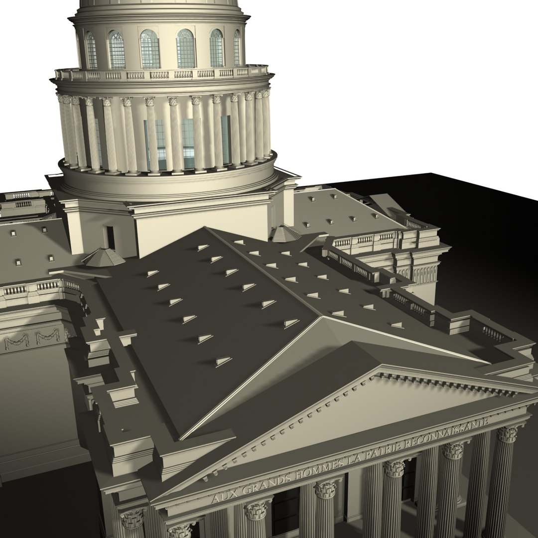 3d model pantheon paris