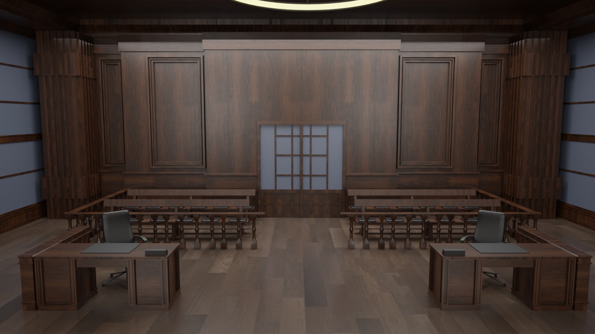 Courtroom Low-poly 3D Model - TurboSquid 2178183