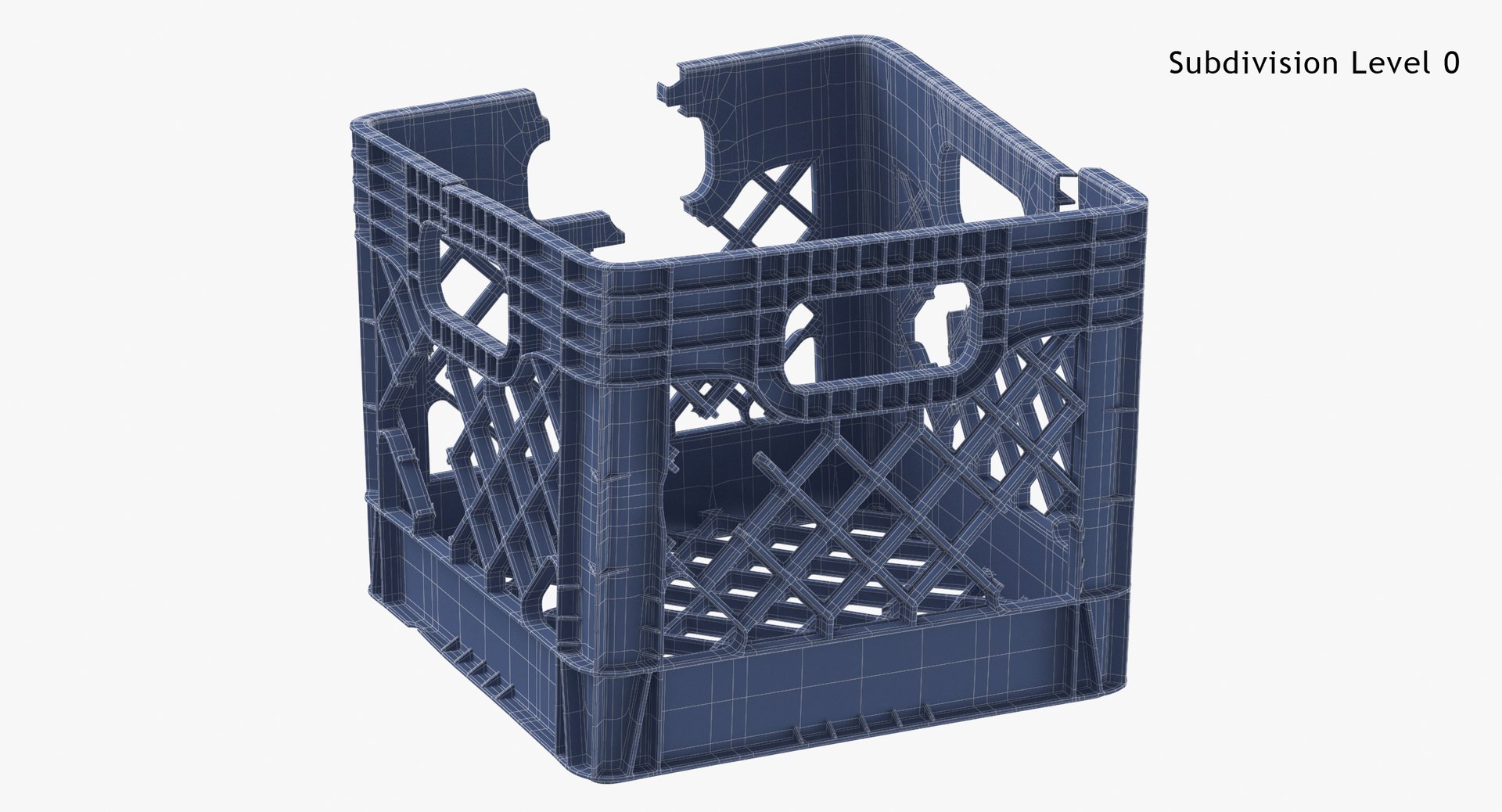 Plastic Crate Damaged 3D model - TurboSquid 1867706