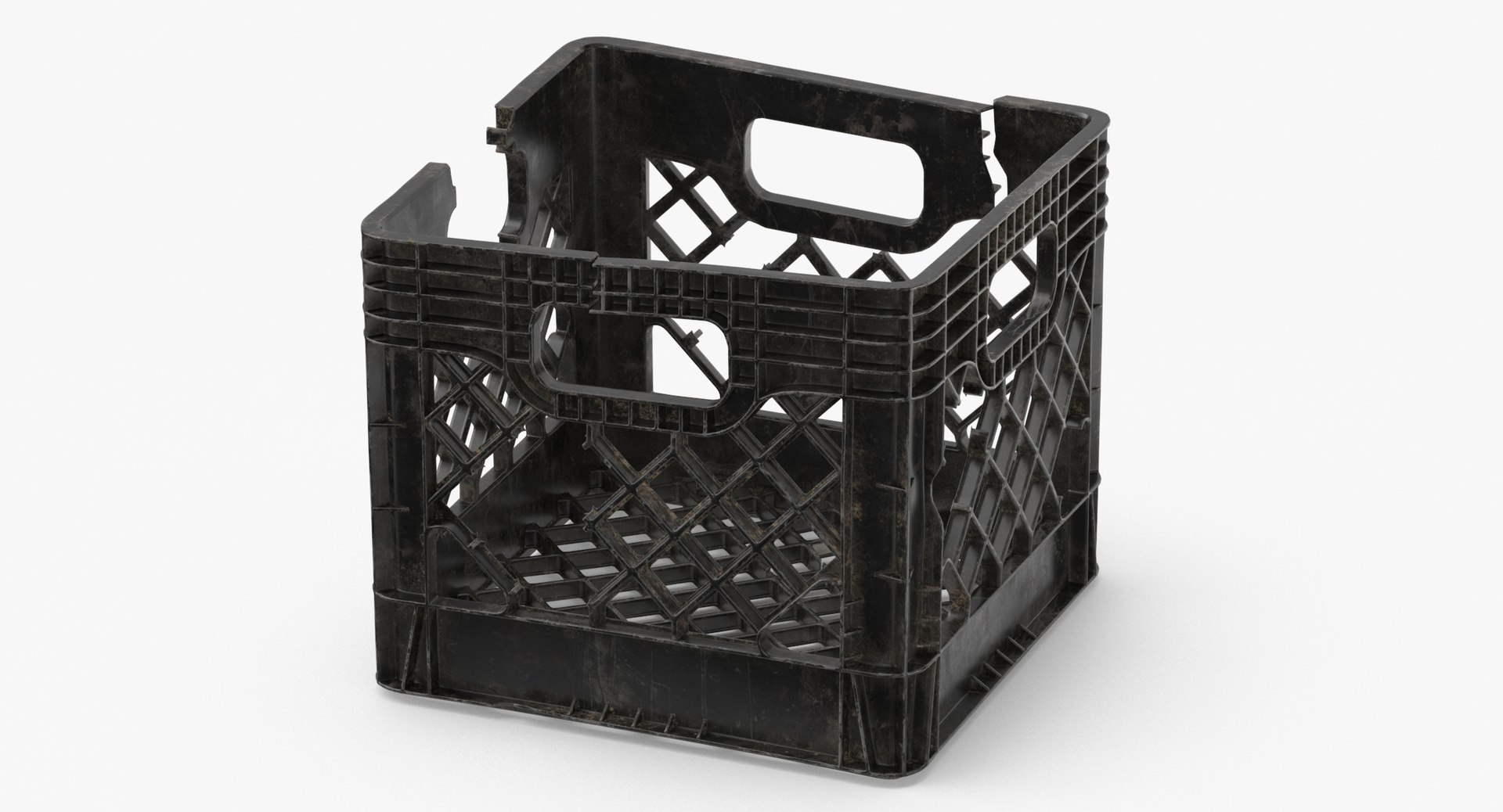 Plastic Crate Damaged 3D model - TurboSquid 1867706