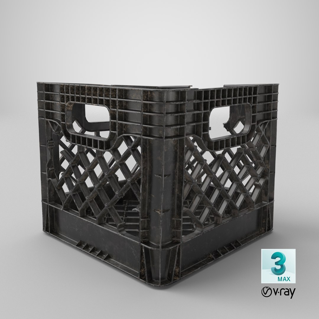 Plastic Crate Damaged 3D Model - TurboSquid 1867706