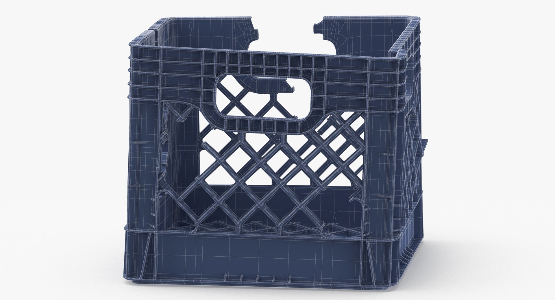 Plastic Crate Damaged 3D model - TurboSquid 1867706