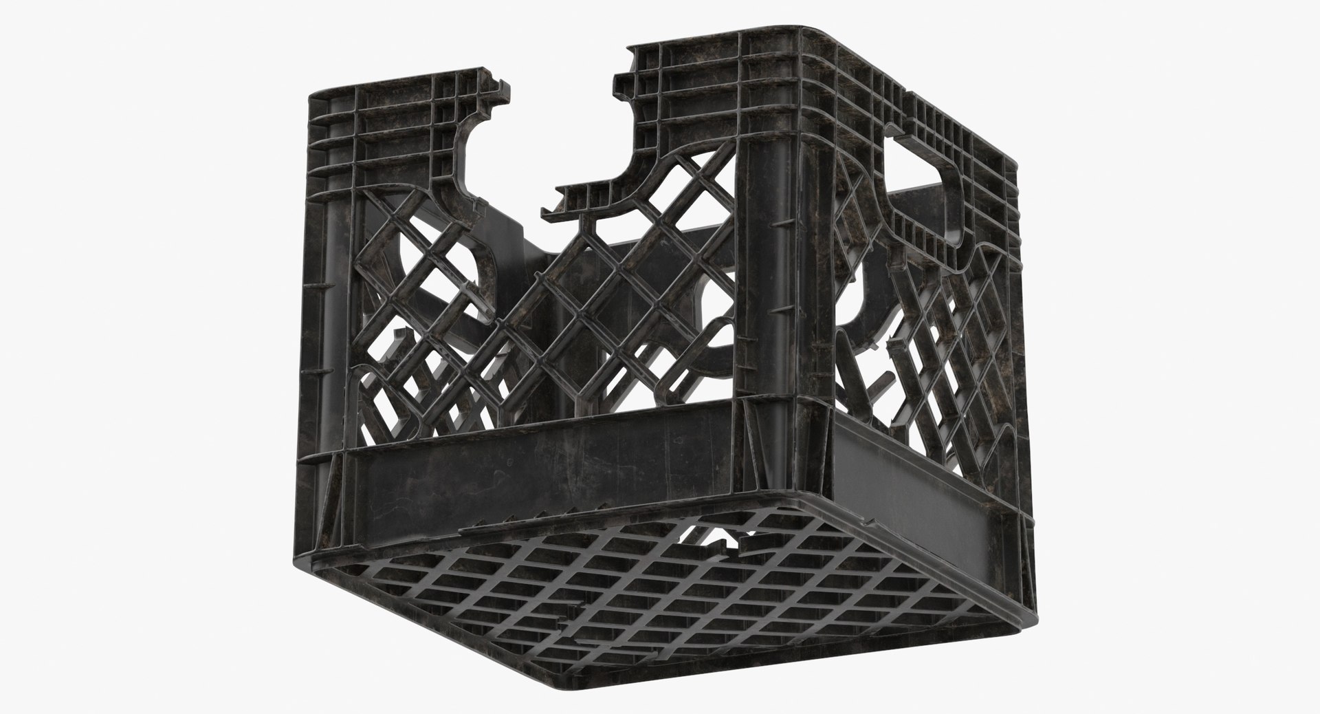 Plastic Crate Damaged 3D model - TurboSquid 1867706