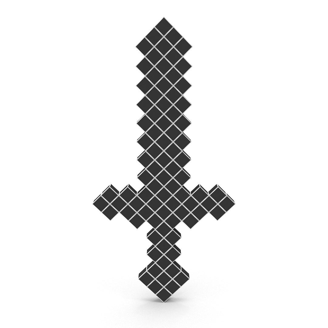 3d Model Minecraft Sword