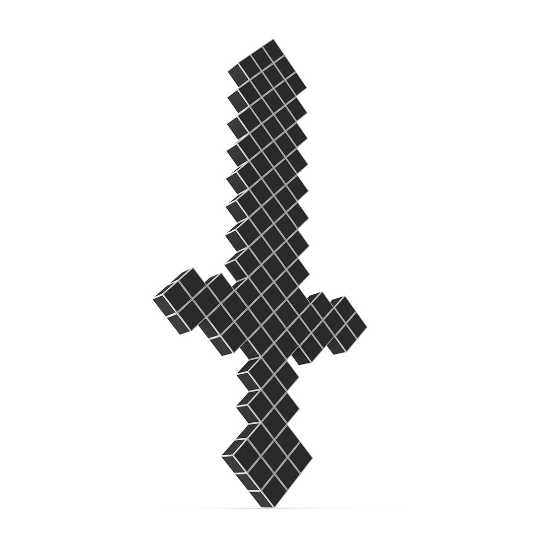 3d Model Minecraft Sword
