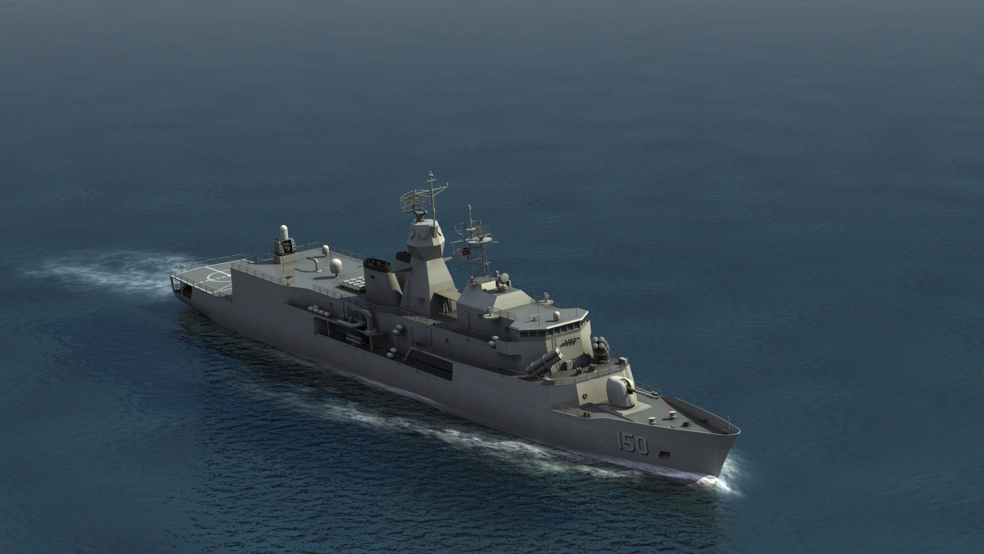 3D Anzac Class Frigate Model - TurboSquid 1640927