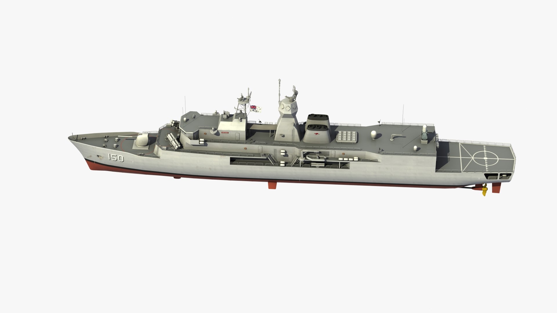 3D anzac class frigate model - TurboSquid 1640927