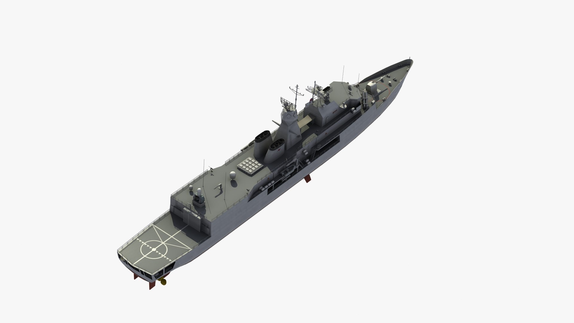 3D anzac class frigate model - TurboSquid 1640927