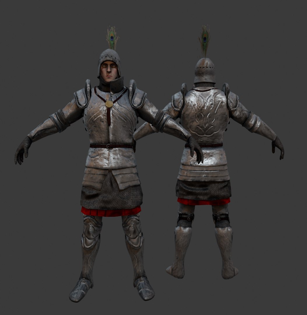 3d Model Heavy Knight Helmet