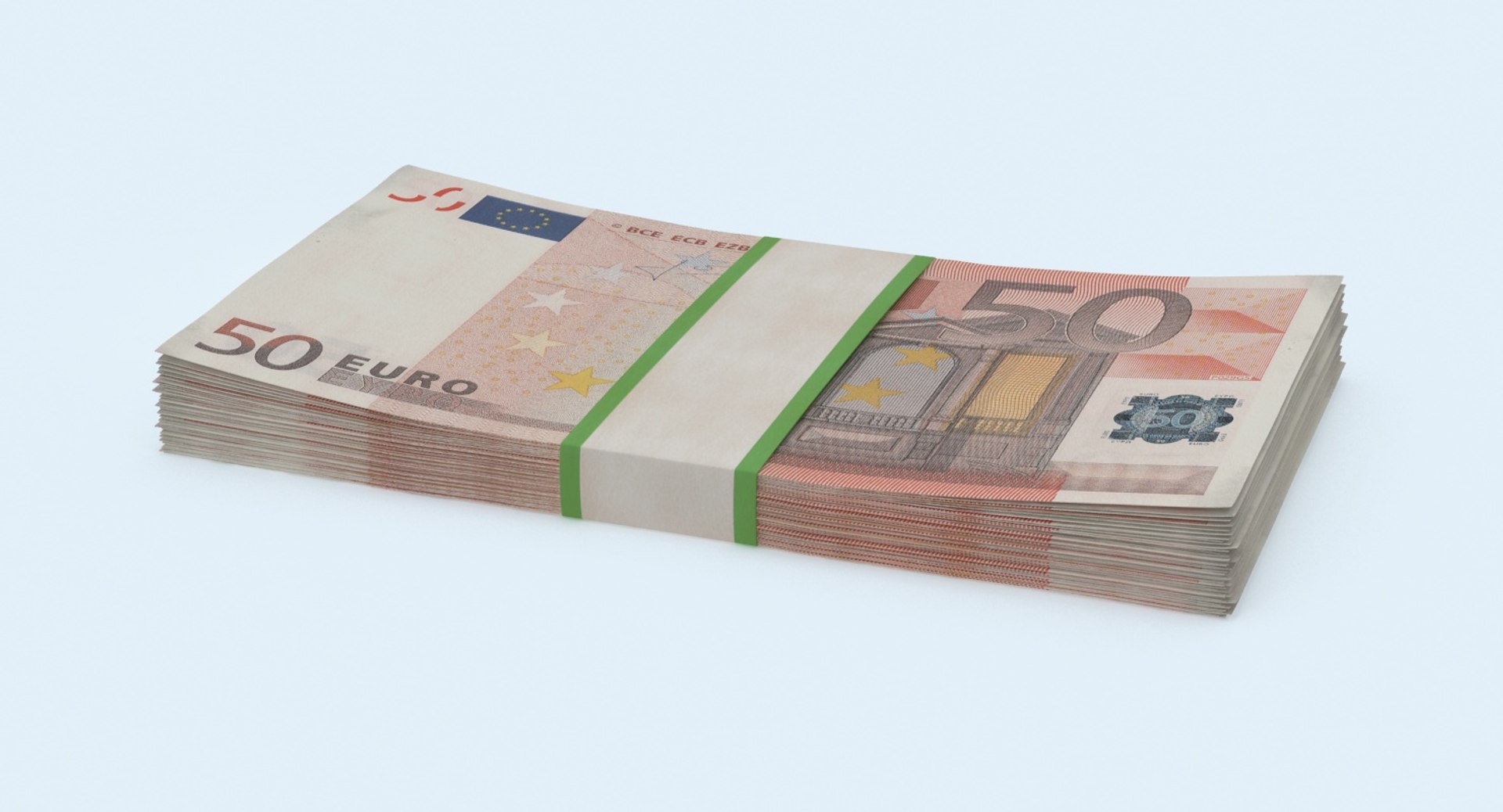 3d 50 euro bill pack