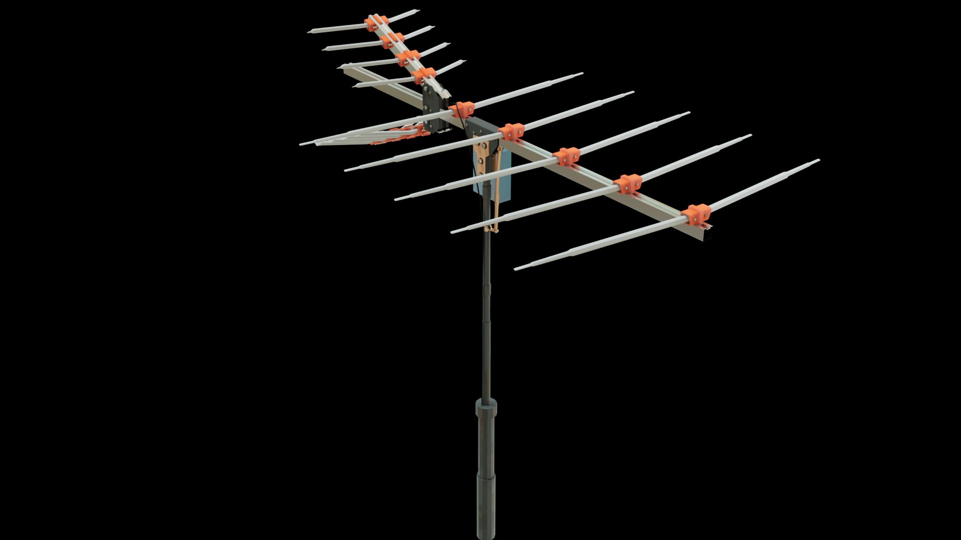 3D Model Analog TV Antenna - TurboSquid 2398929