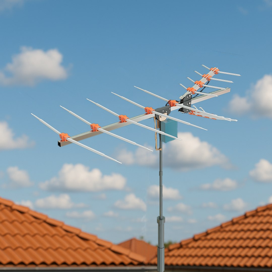 3D Model Analog TV Antenna - TurboSquid 2398929