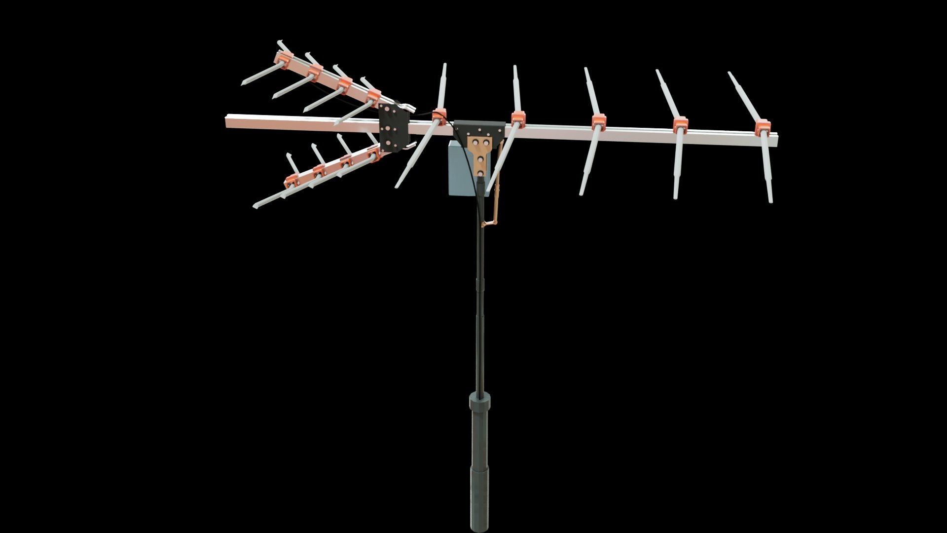 3D Model Analog TV Antenna - TurboSquid 2398929