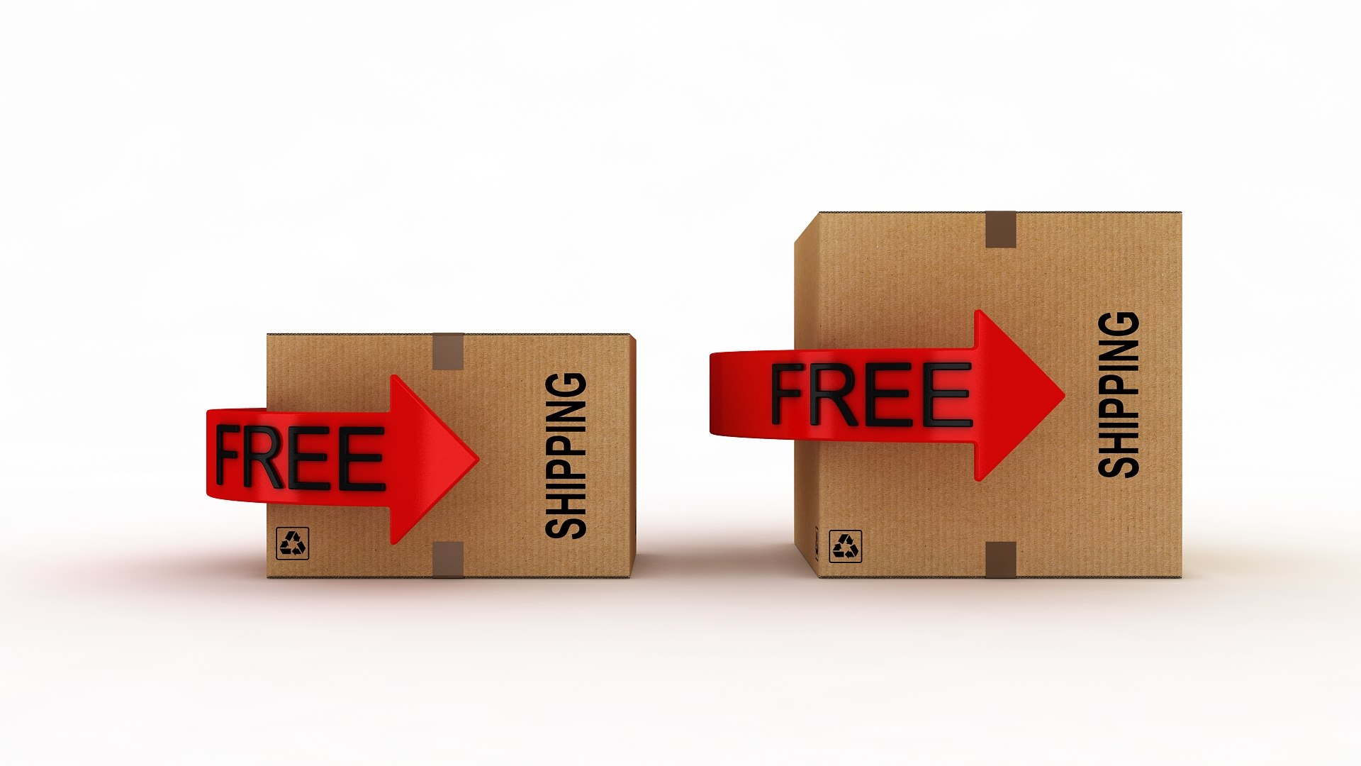 3D Realistic Corrugated Boxes Shipping Model - TurboSquid 1584213