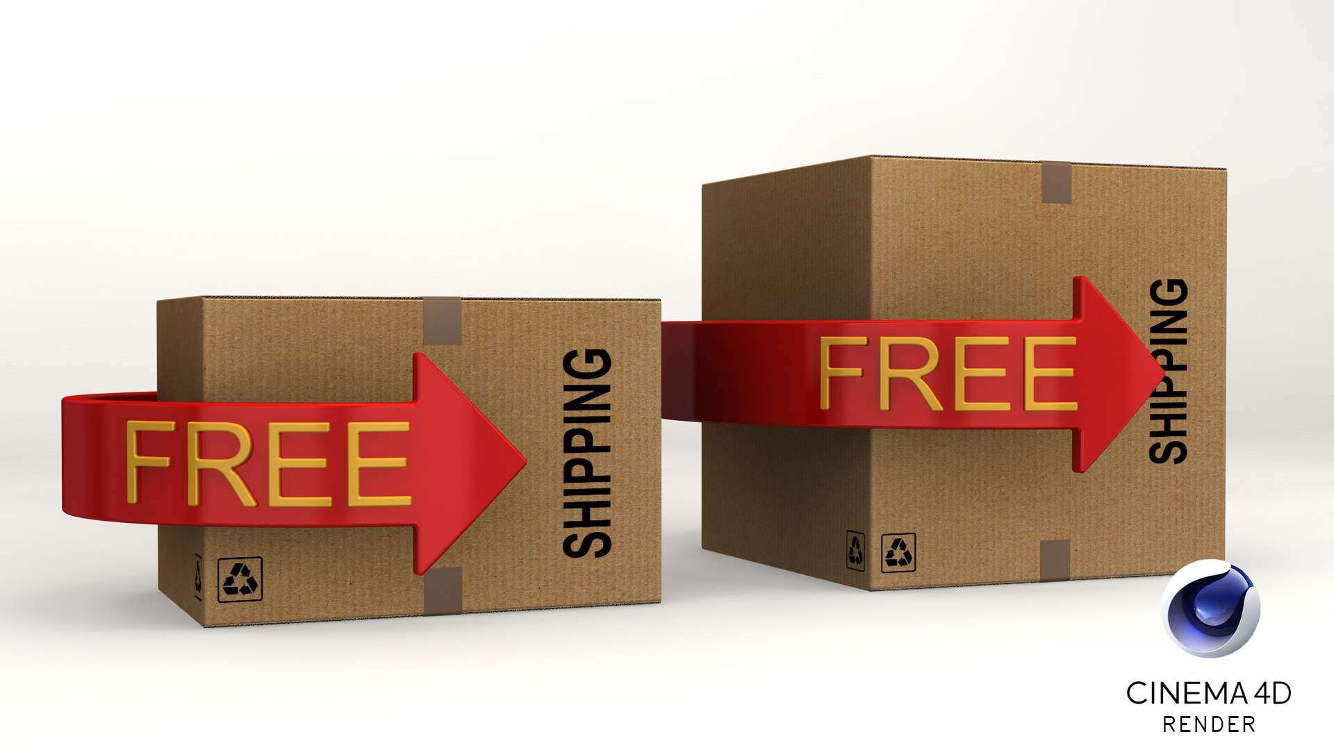 3D Realistic Corrugated Boxes Shipping Model - TurboSquid 1584213