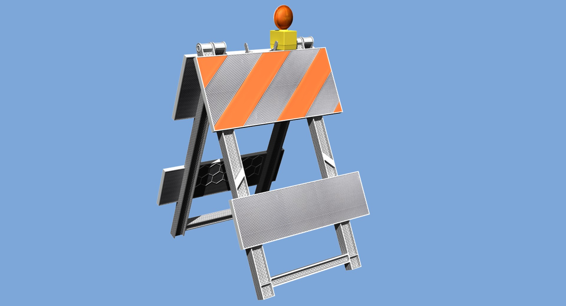 3D A-frame Barricade Model | 1143344 | TurboSquid