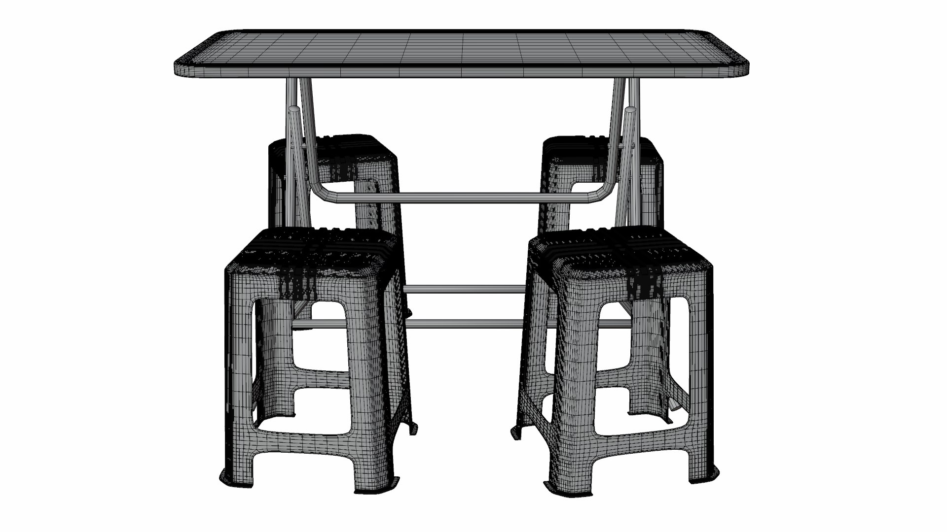 Street Food Table 3D - TurboSquid 1966894