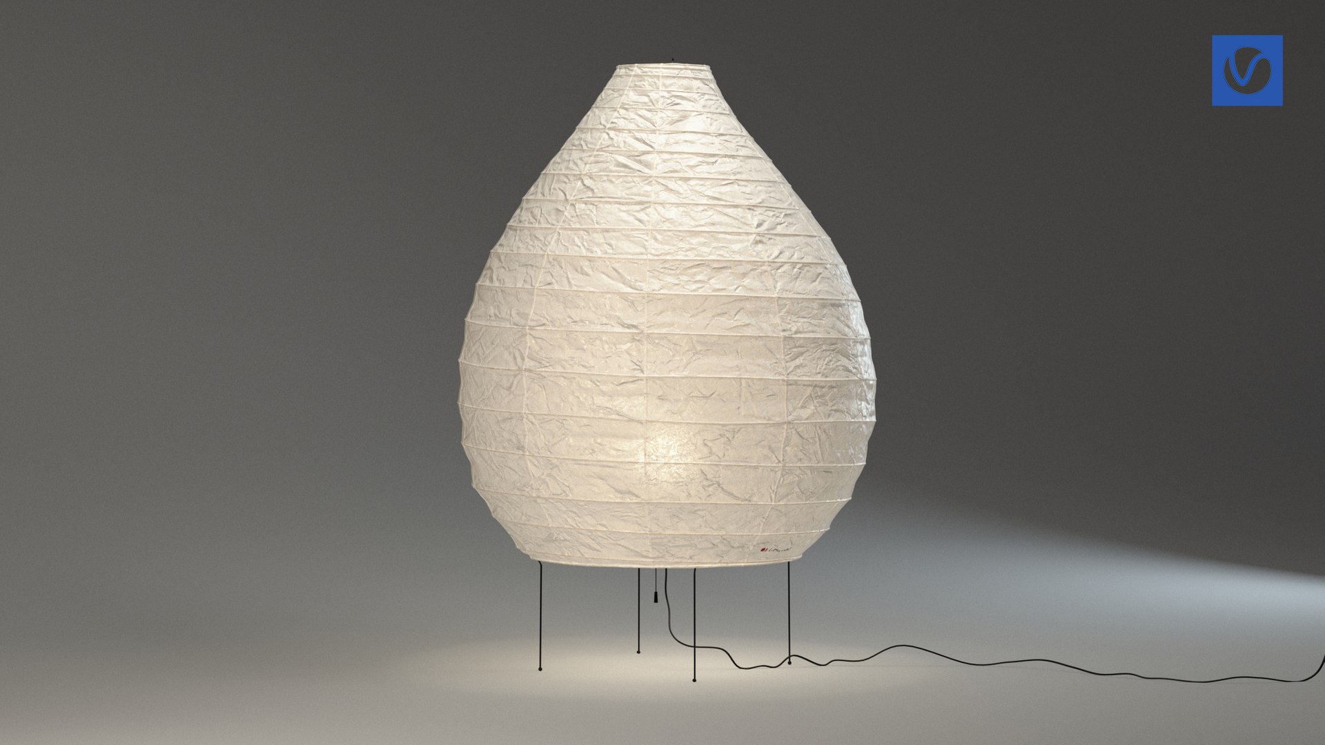 Akari 23N Lamp By Isamu Noguchi 3D - TurboSquid 2286246