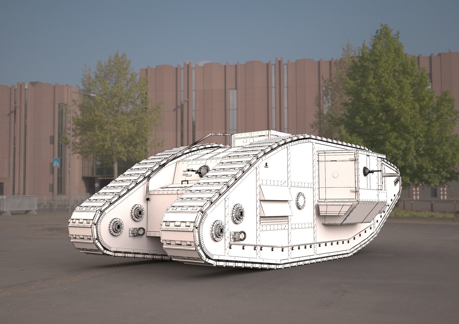 3D Mark V Tank 3d Model - TurboSquid 2067077