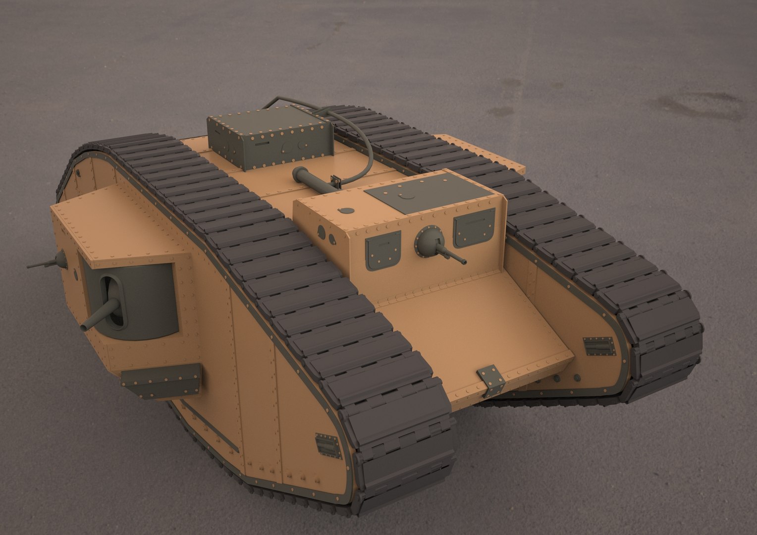 3D Mark V Tank 3d Model - TurboSquid 2067077