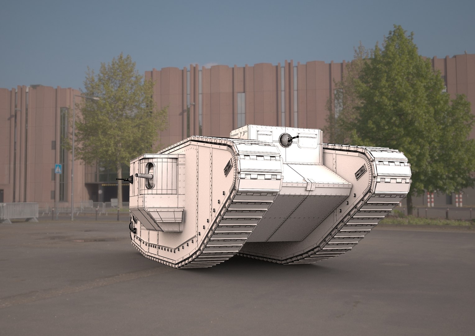 3D Mark V Tank 3d Model - TurboSquid 2067077