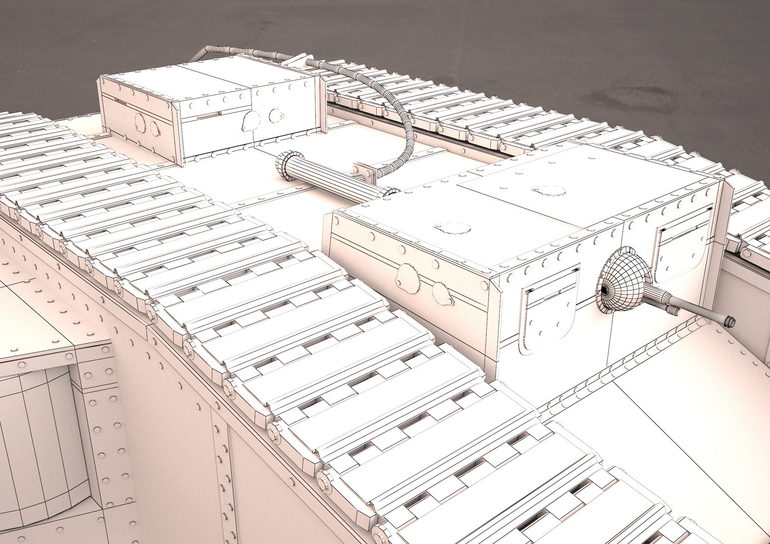 3D Mark V Tank 3d Model - TurboSquid 2067077