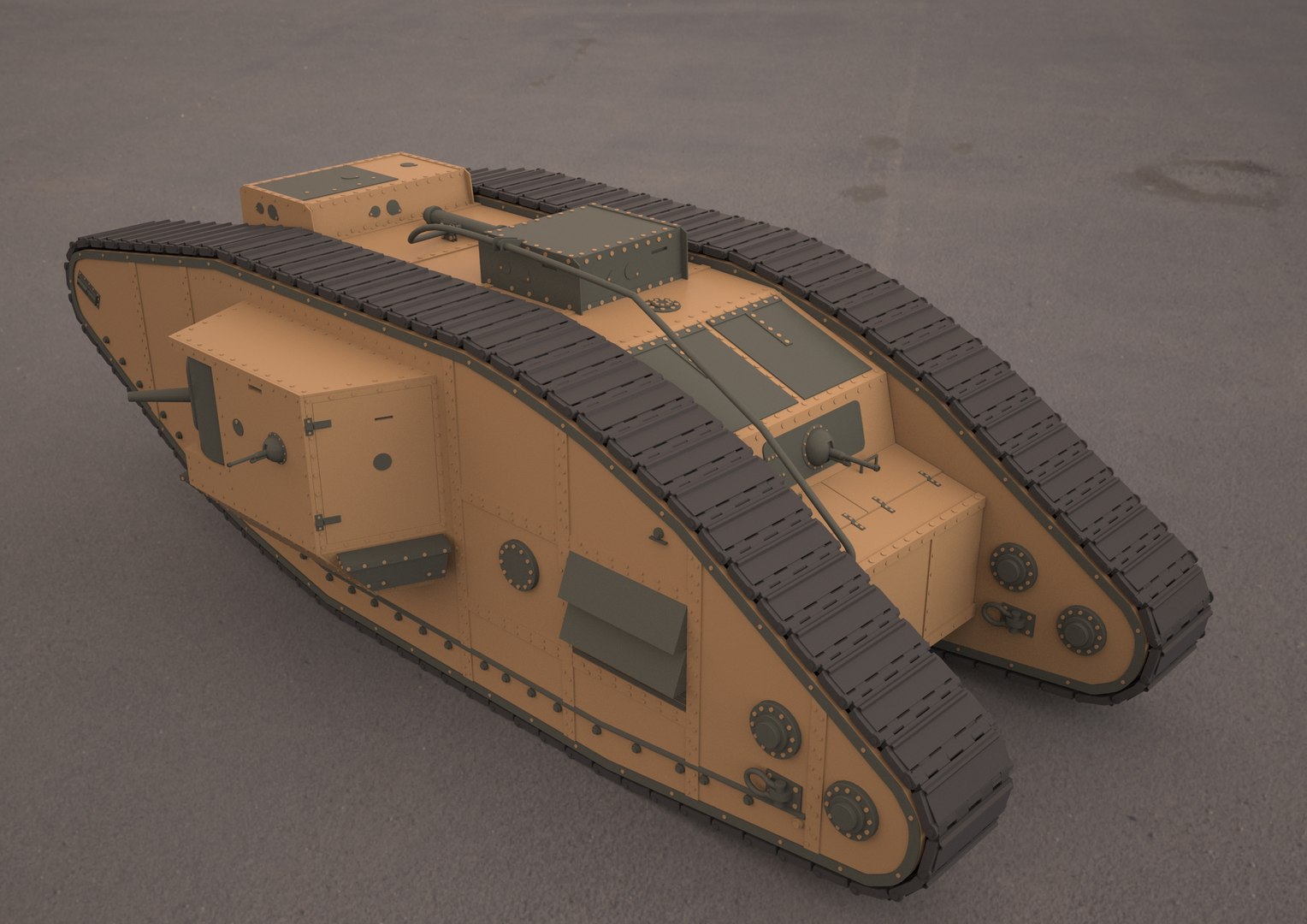 3D Mark V Tank 3d Model - TurboSquid 2067077