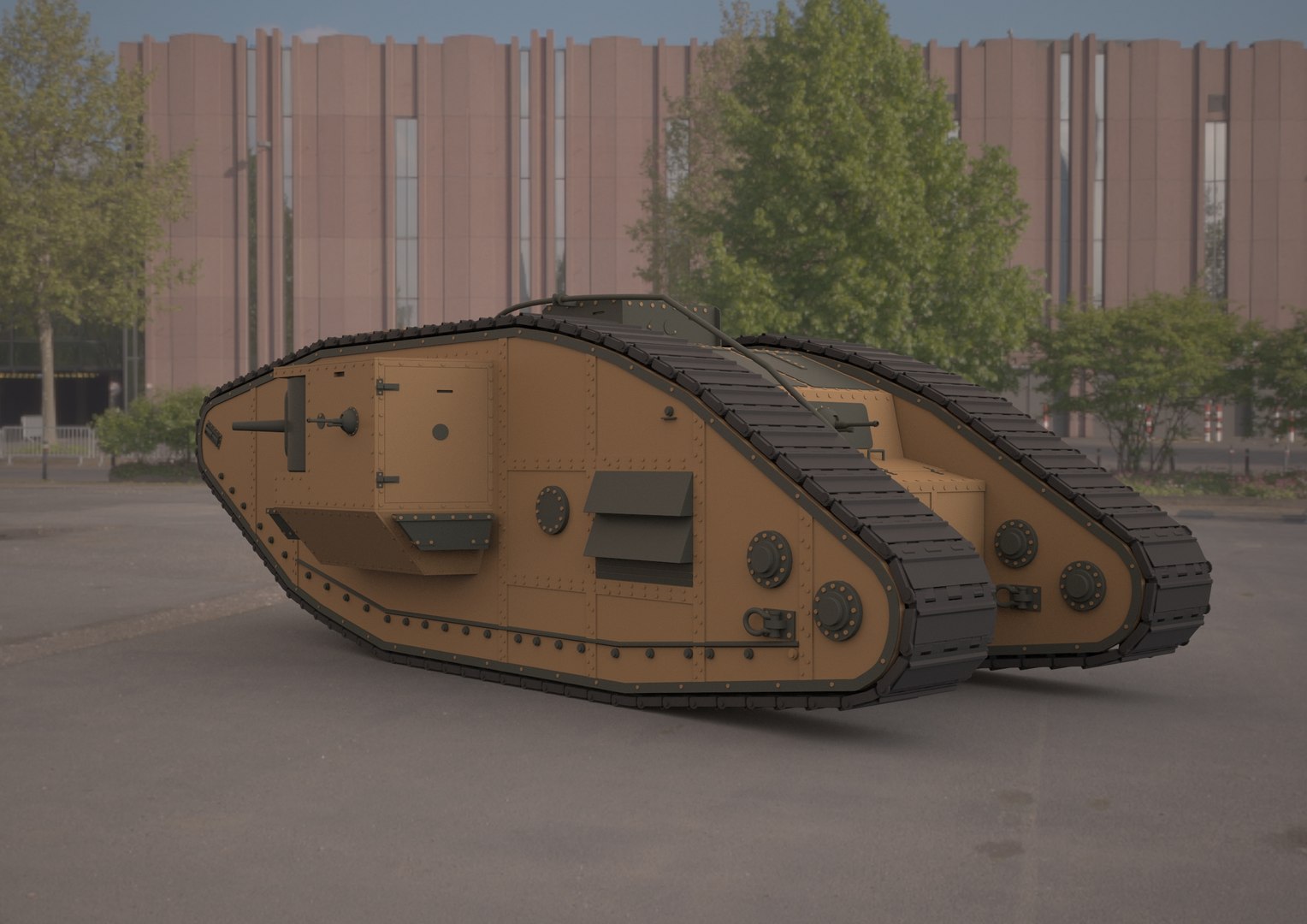 3D Mark V Tank 3d Model - TurboSquid 2067077