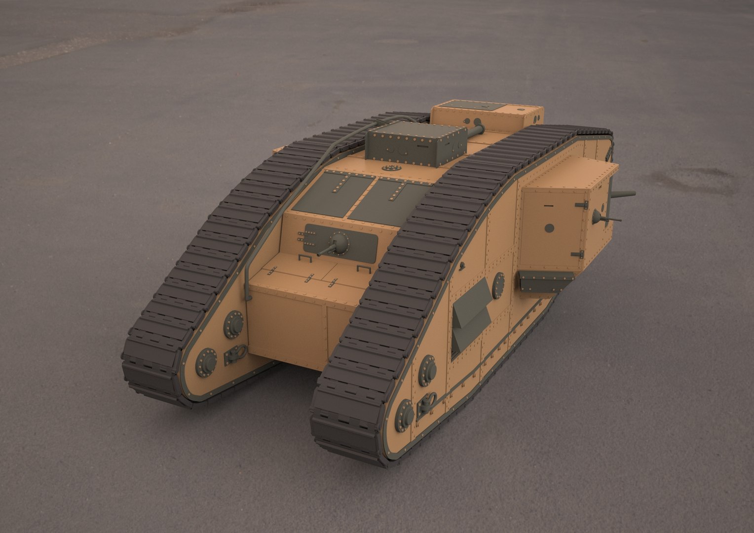 3D Mark V Tank 3d Model - TurboSquid 2067077