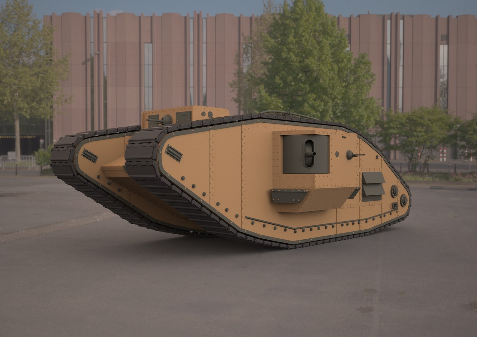 3D Mark V Tank 3d Model - TurboSquid 2067077