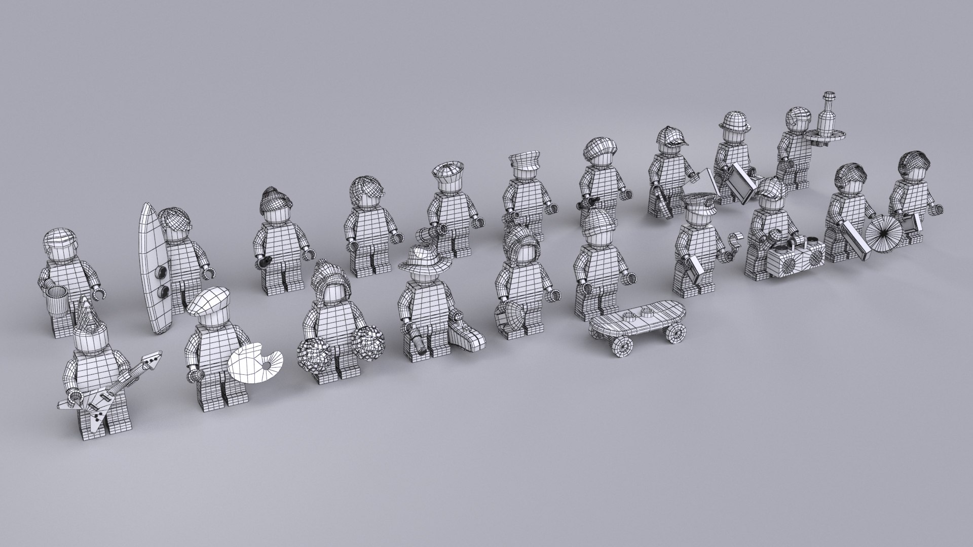 Max 20 Rigged Lego Minifigures