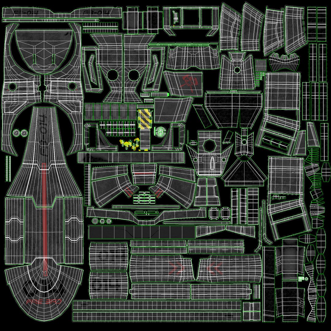 Sci-fi Drone Firefighter Obj