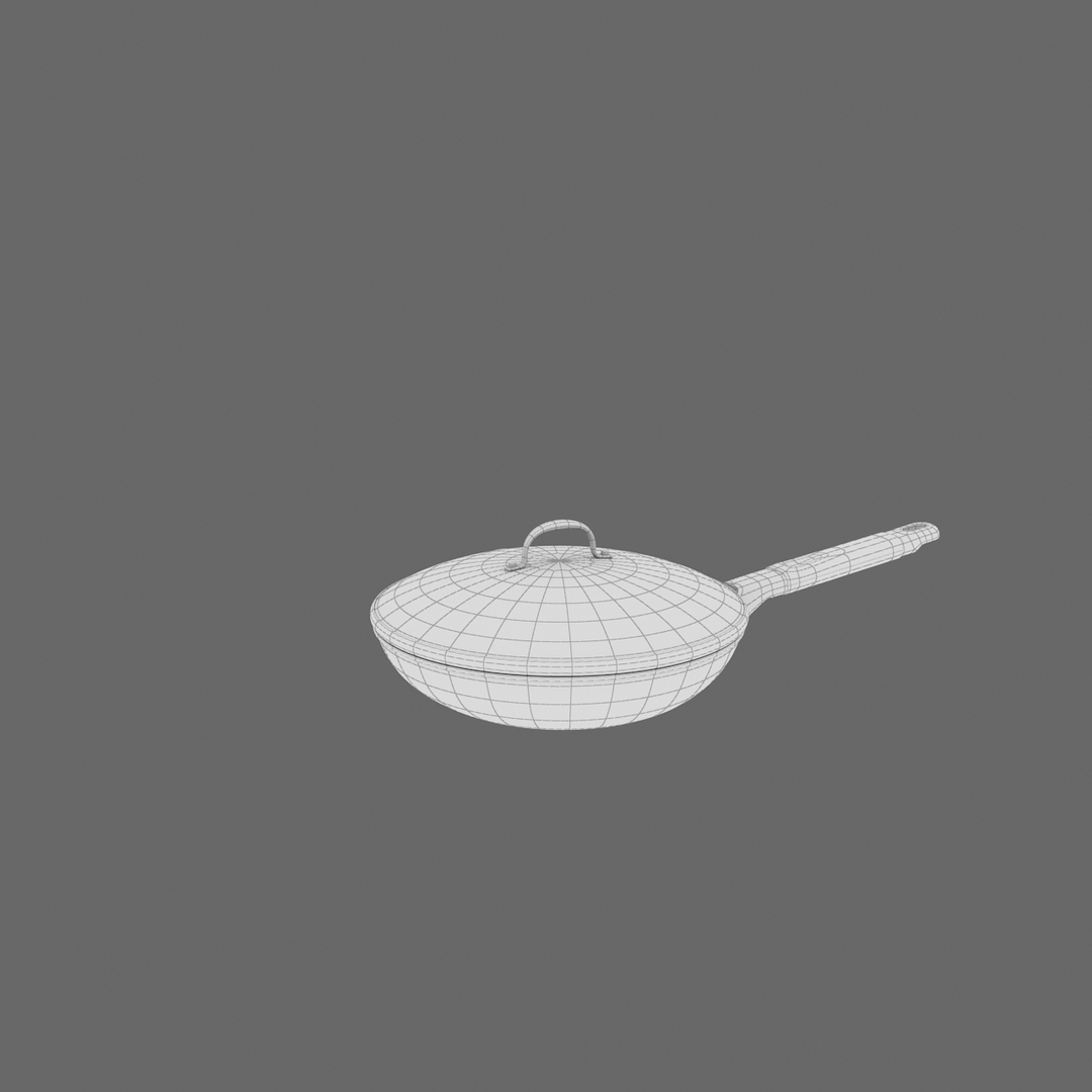 3d chefs pan model