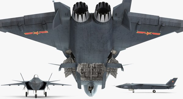 Stealth chengdu j-20 3D model - TurboSquid 1203351
