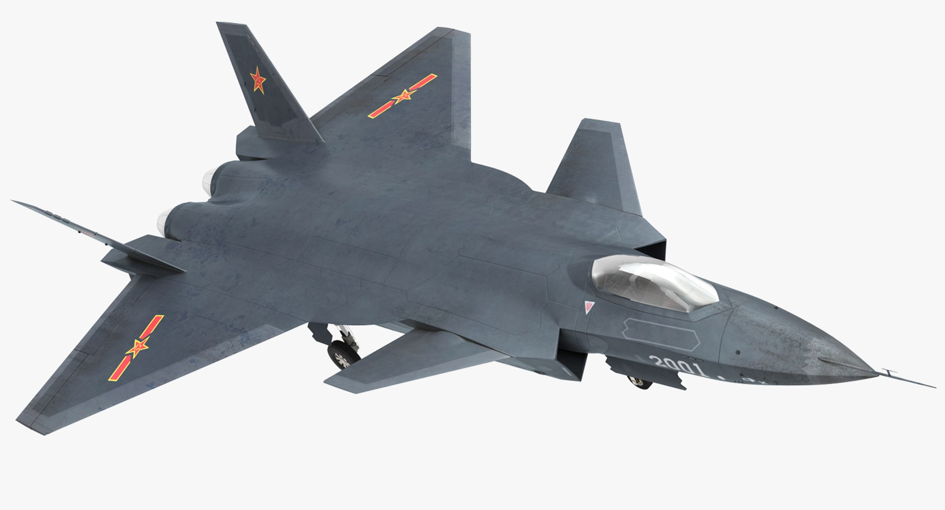Stealth chengdu j-20 3D model - TurboSquid 1203351