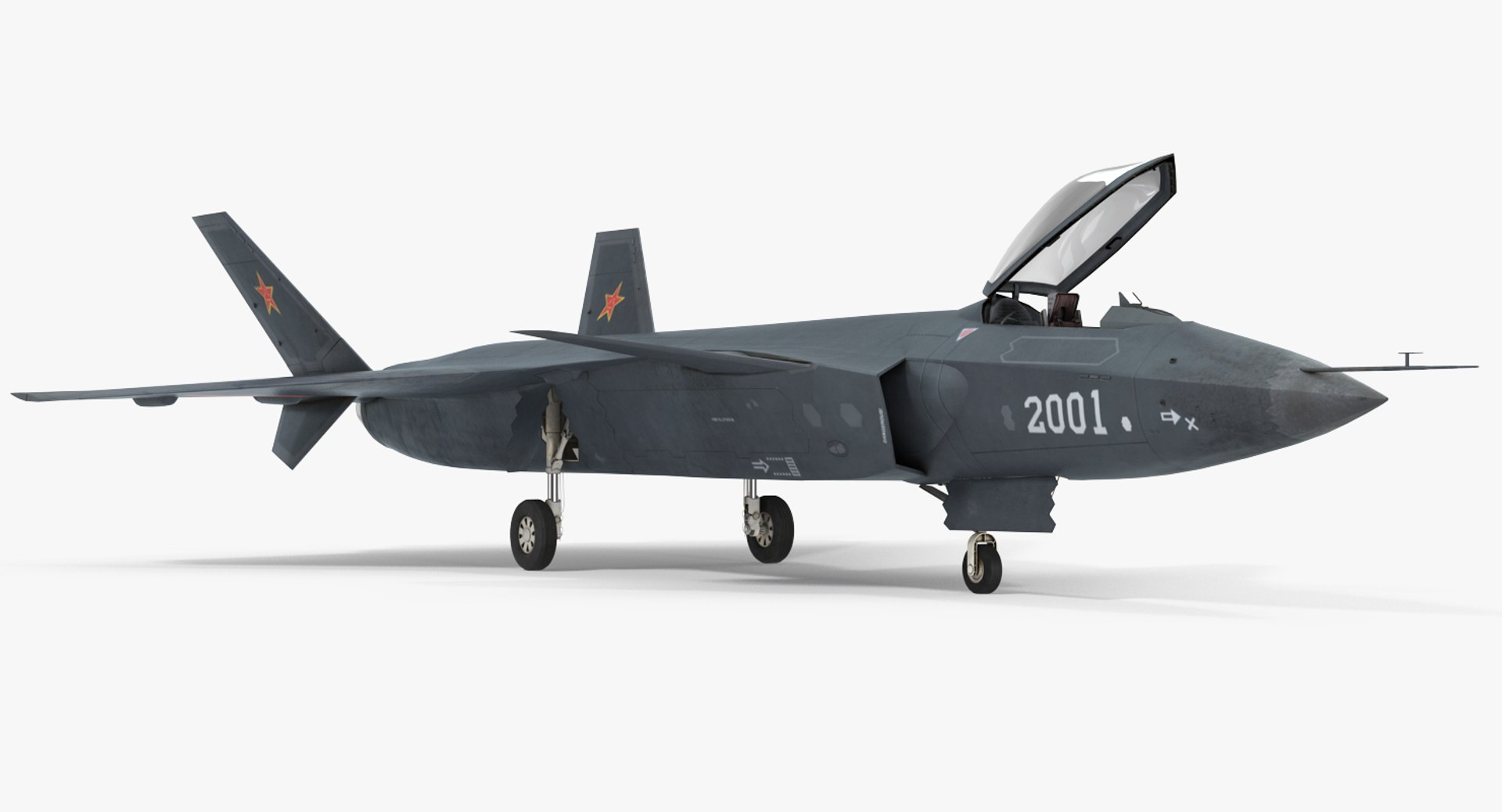 Stealth Chengdu J-20 3D Model - TurboSquid 1203351