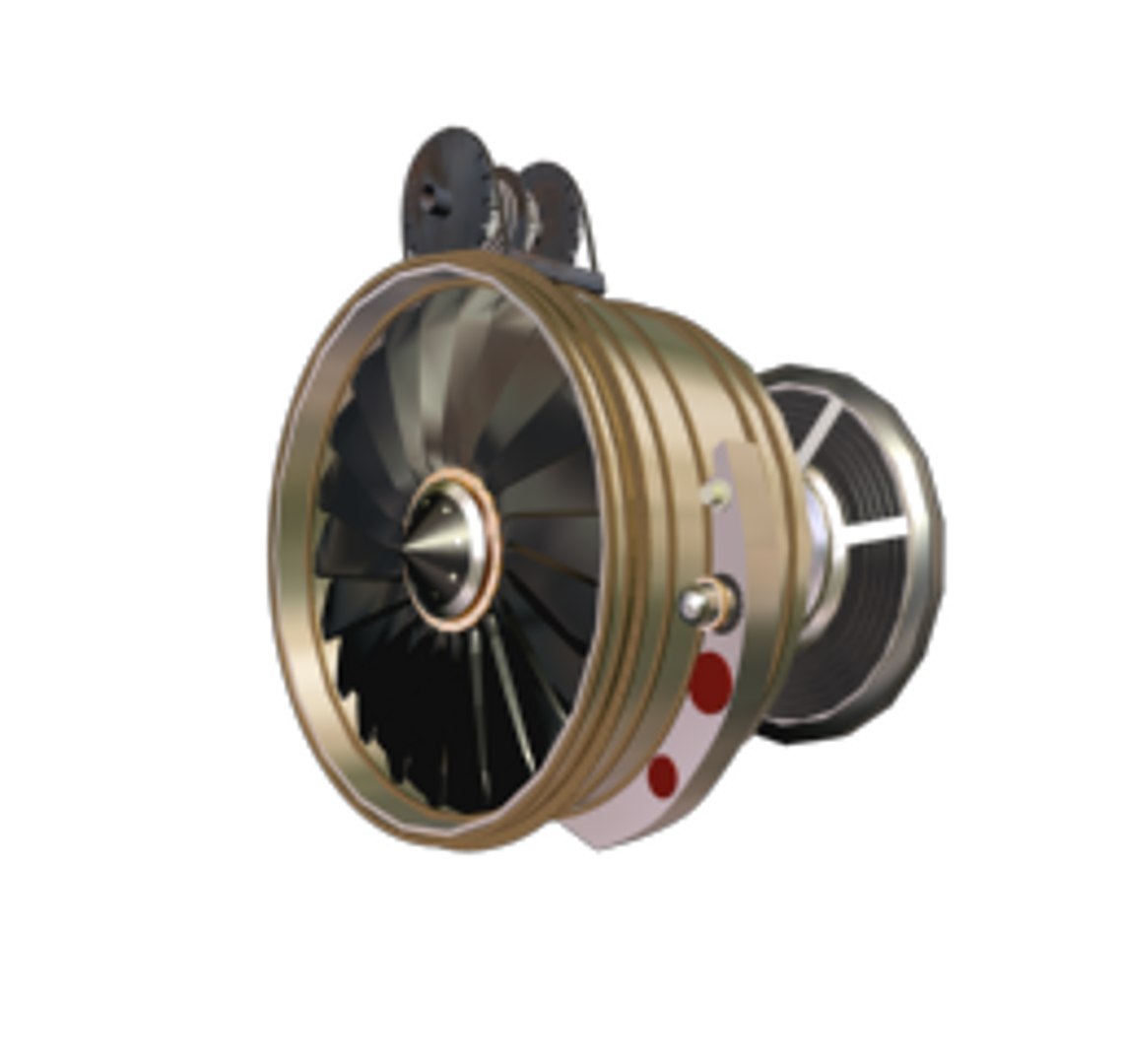 jet engine 3d max