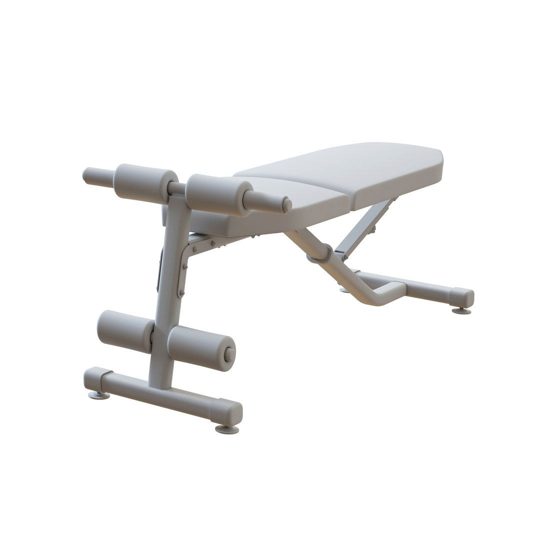 3D gym bench model - TurboSquid 1686463