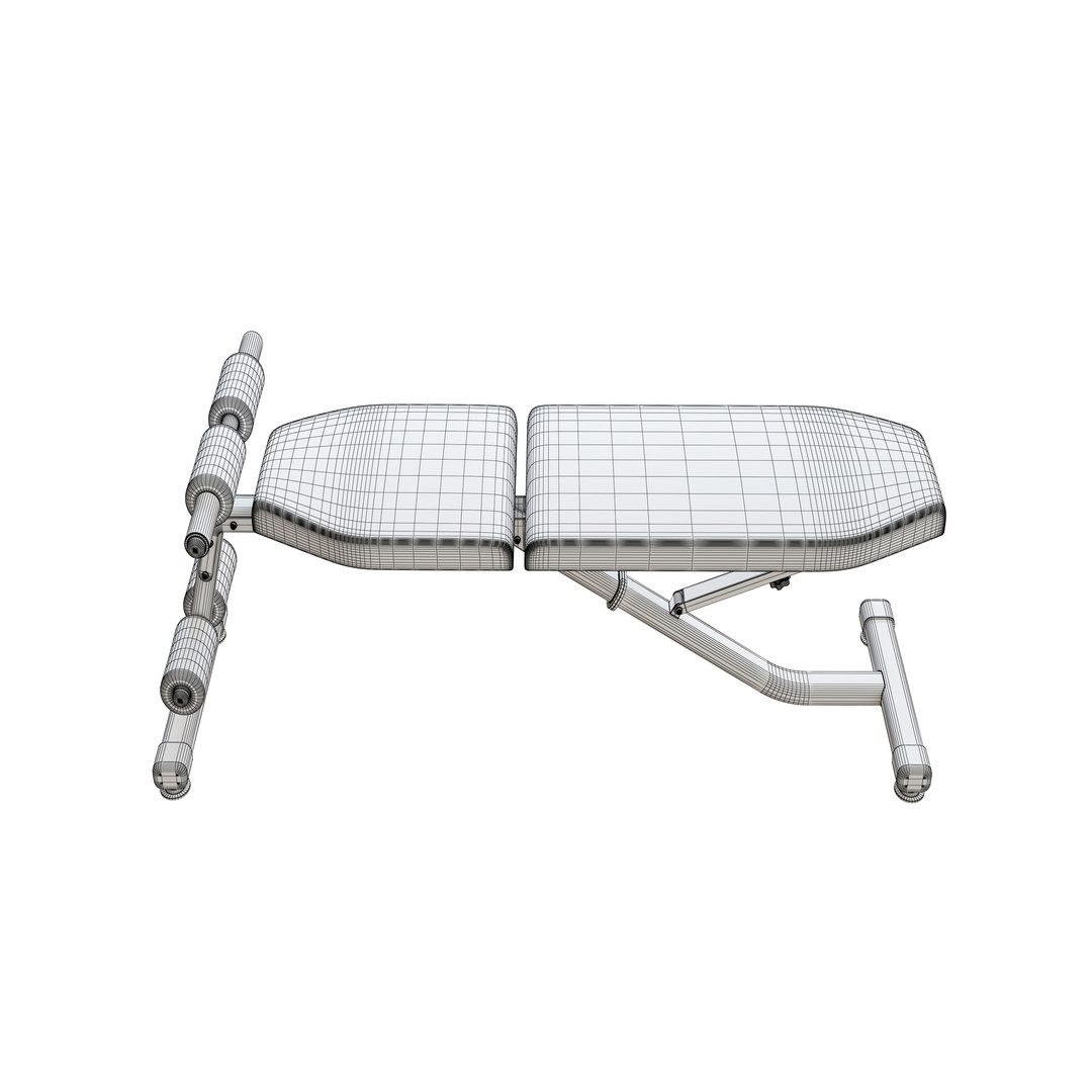 3D gym bench model - TurboSquid 1686463