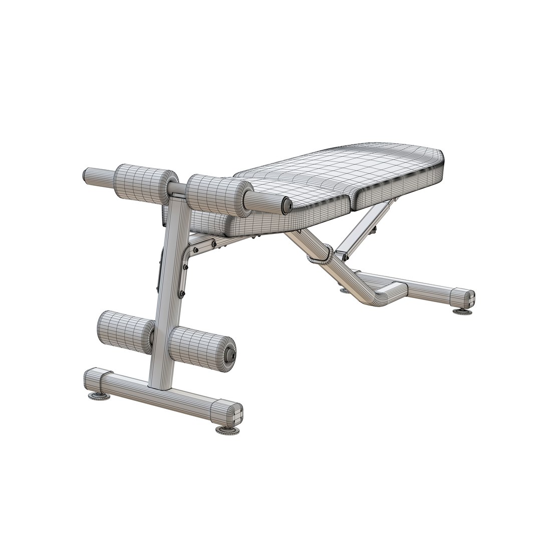 3D gym bench model - TurboSquid 1686463