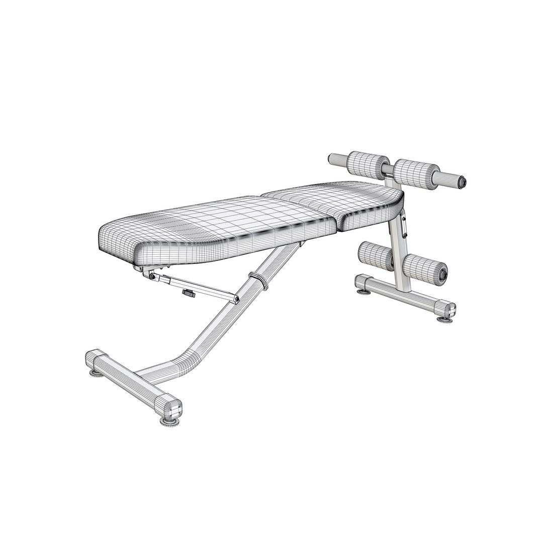 3D gym bench model - TurboSquid 1686463