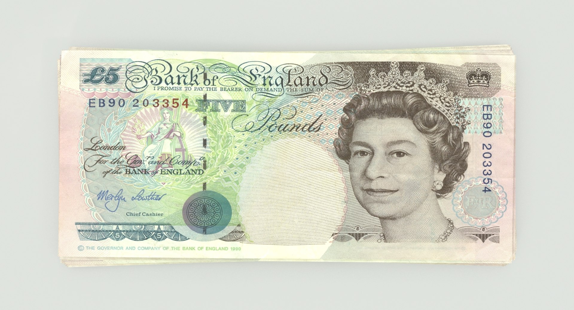 5 pound note stack max