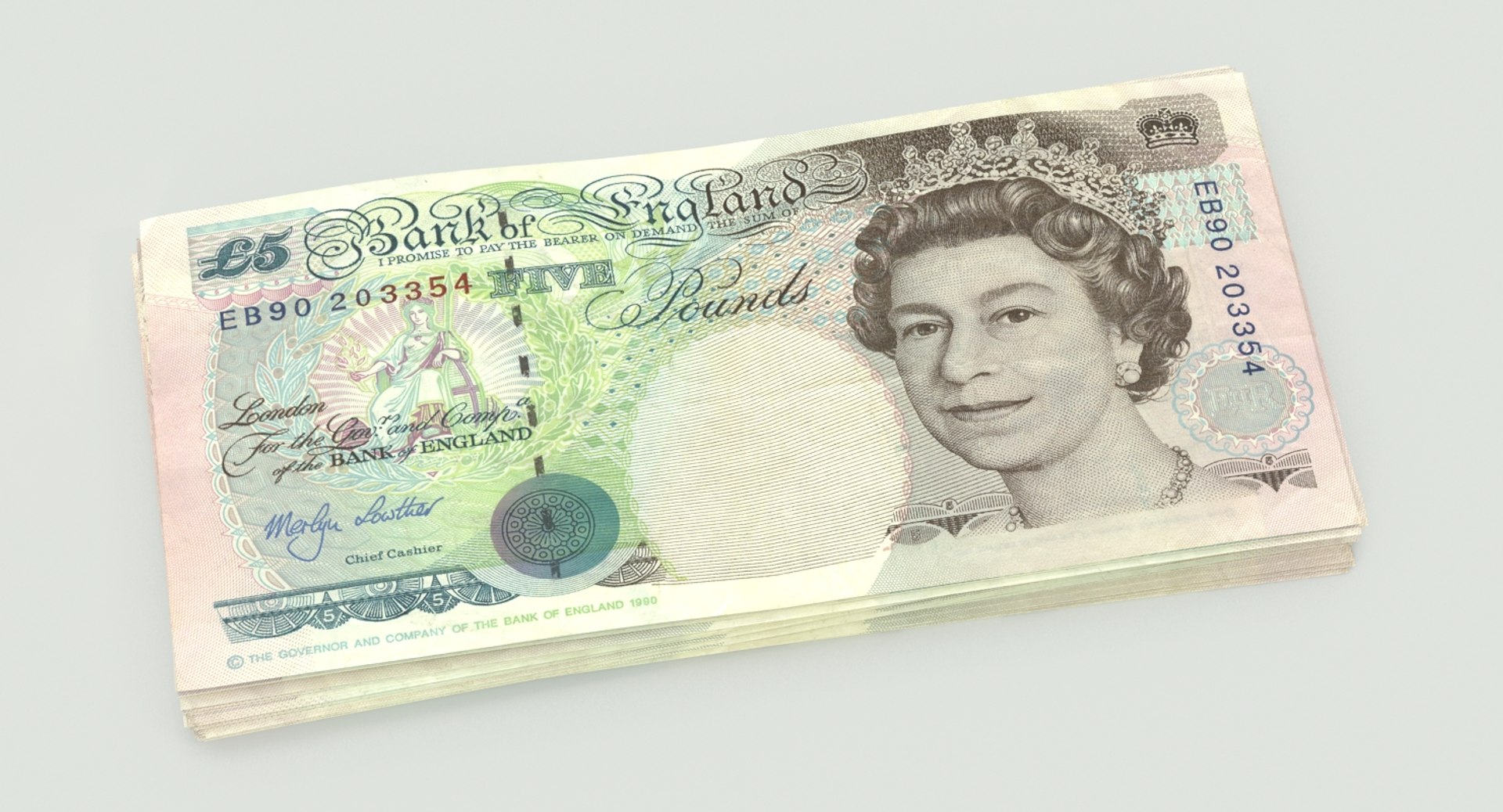 5 pound note stack max