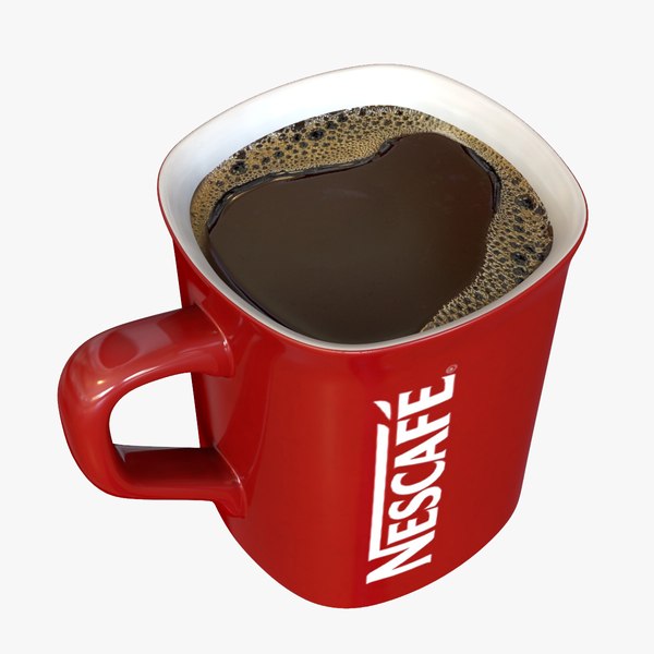 3d ceramic nescafe coffee mug model