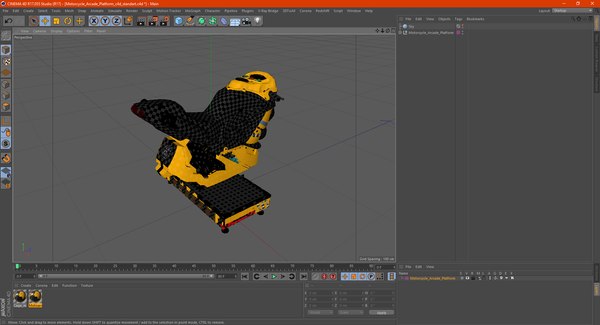 3D model Motorcycle Arcade Platform - TurboSquid 1745177