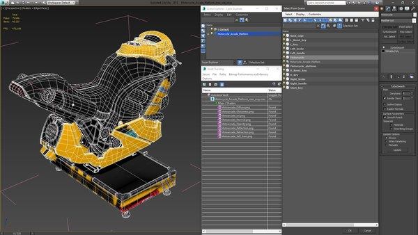 3D model Motorcycle Arcade Platform - TurboSquid 1745177